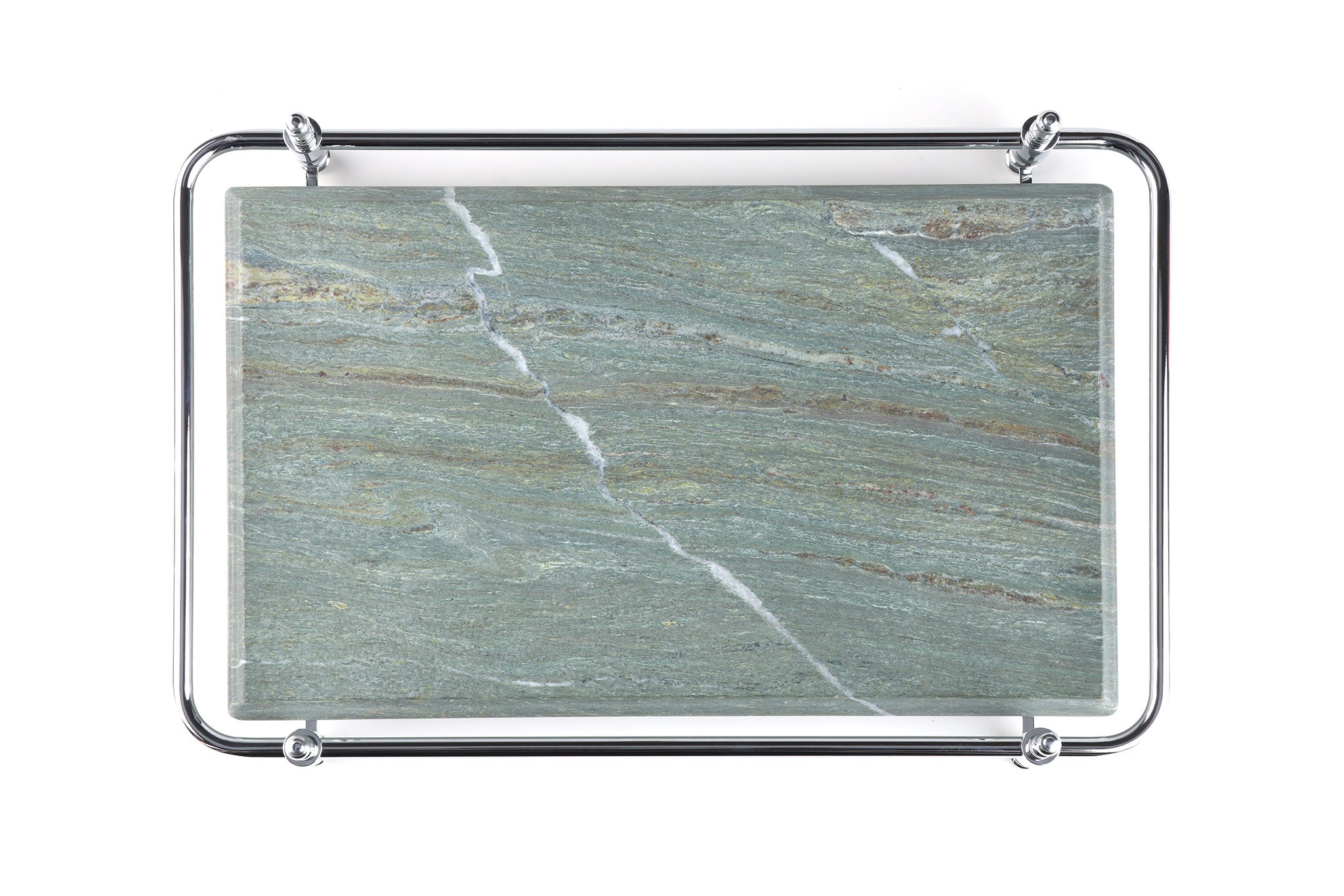 Leathered Emerald Marble Tray | Blue Green Stone Server | TriaxTone ...